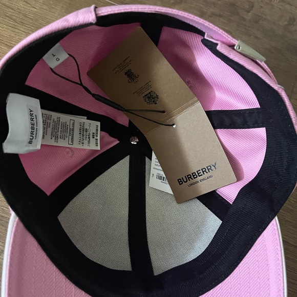 Burberry | Accessories | Burberryauthentic Nwt Pink Logo Baseball ...